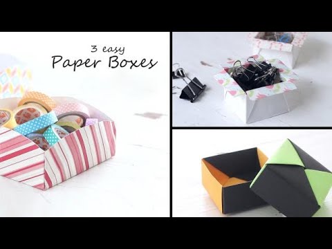 3 Easy DIY Paper Boxes | Art All The Way | 21frames.in